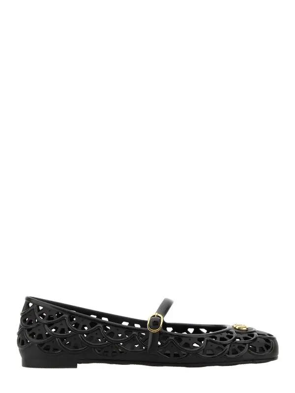Valentino Garavani Rubber Vlogo Signature Ballerinas - Black