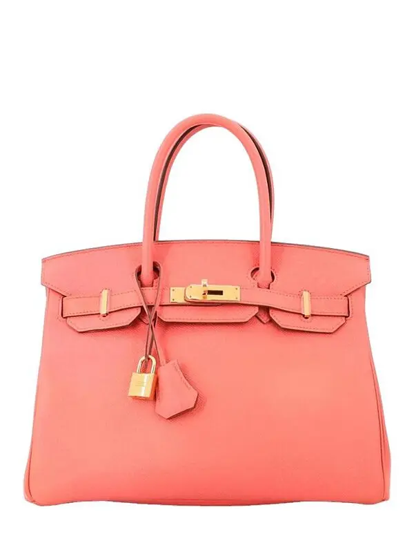 Hermès Birkin 30 Handbag Pink Epsom With Gold Hardware - Crevette