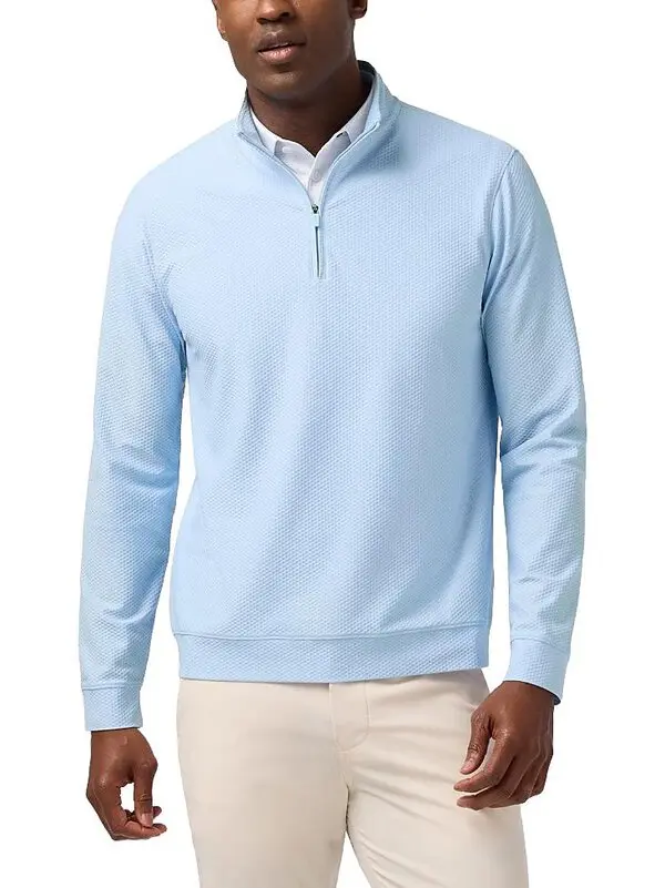 Mizzen+main Easton Quarter Zip Sweater - Cloud Blue Regular