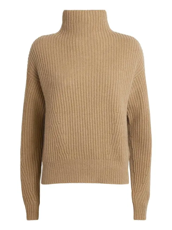 Le Kasha Cashmere High-neck Sweater - Beige