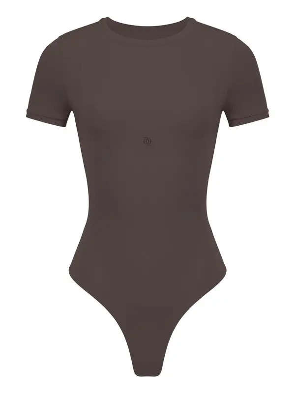 GOD SAVE QUEENS Second Skin T-shirt Bodysuit Doppio - Brown