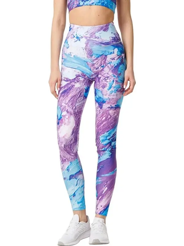 ALOHA FROM DEER Azure Fantasy Highwaist Leggings - Blue