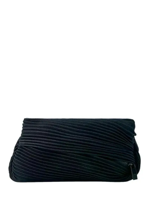 Issey Miyake Pleated Zip Belt Bag - Black