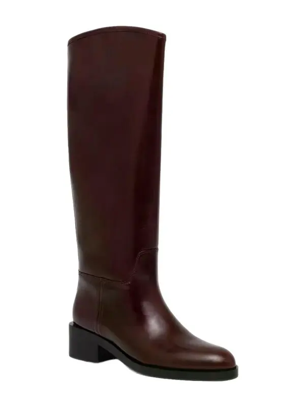 Jeffrey Campbell Reining-2 Polished Leather Boots - Brown