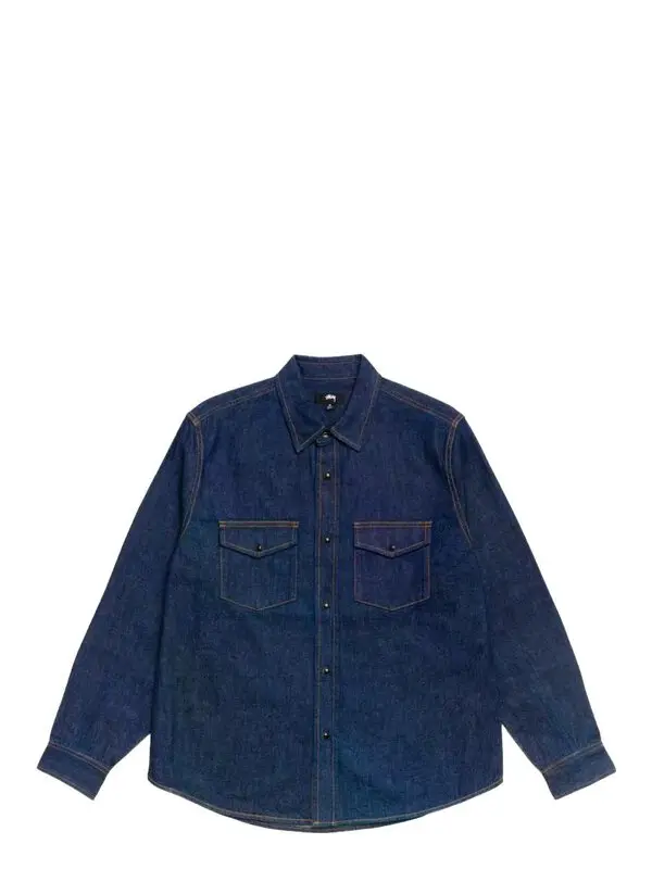 StÜssy Denim Western Shirt - Blue