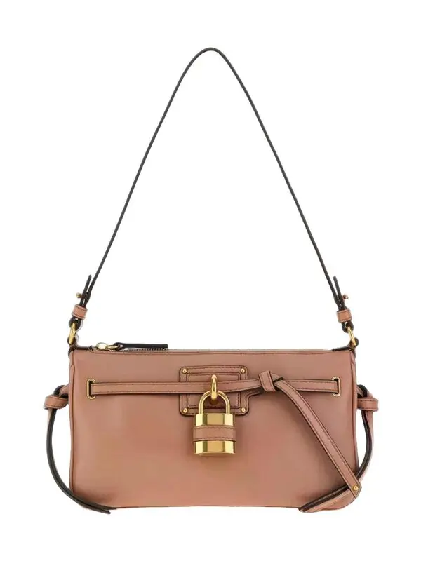 Chloé Mini Paddington Sling Pouch With Strap In Soft Leather - Neutrals
