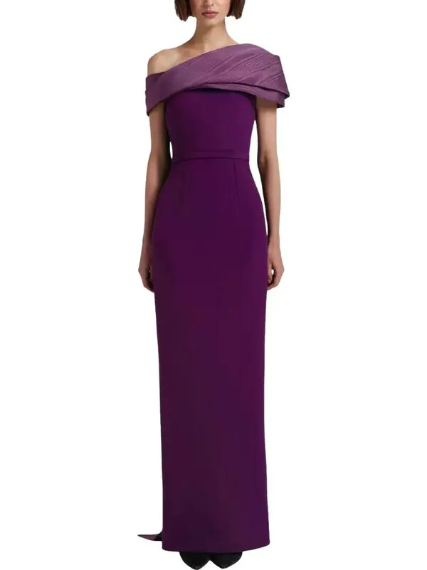 Safiyaa Phira Asymmetric Maxi Dress - Purple