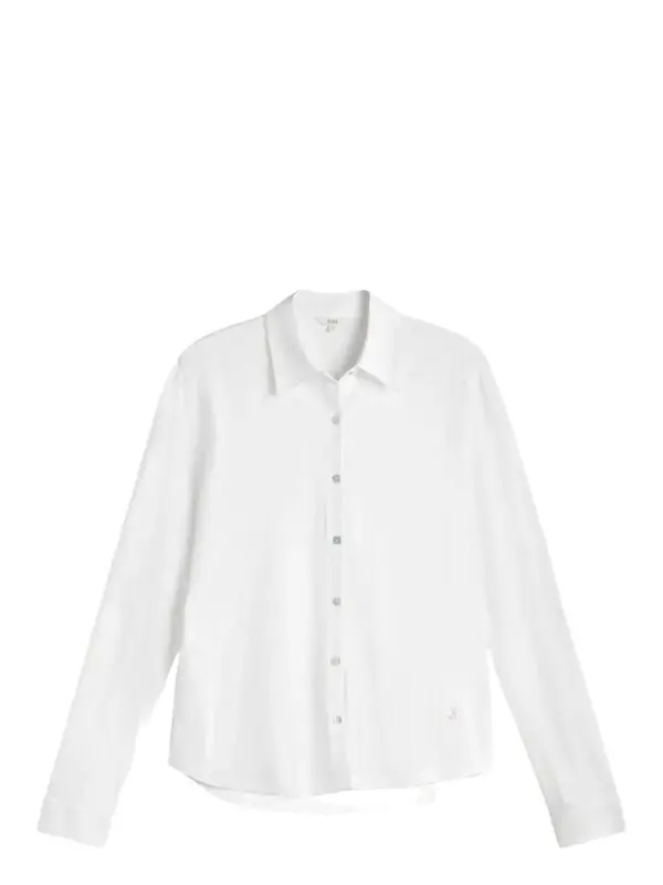 YERSE Long-sleeve Button-down Shirt - White