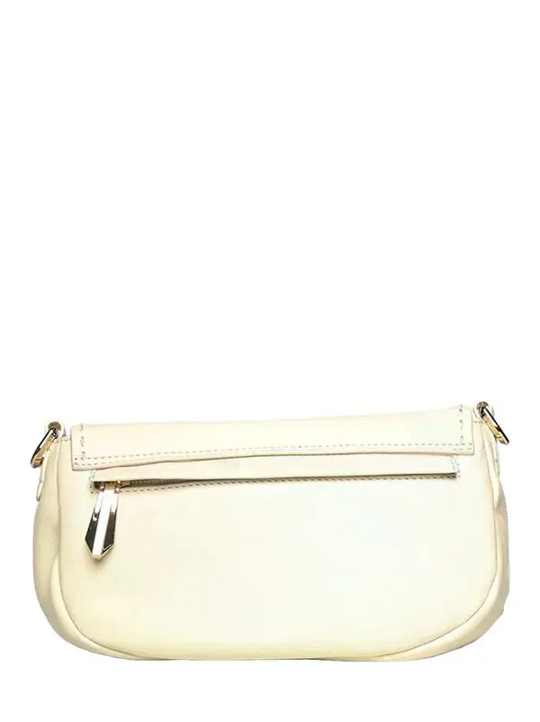 BIASIA Whipstitch-trim Leather Shoulder Bag - Neutrals