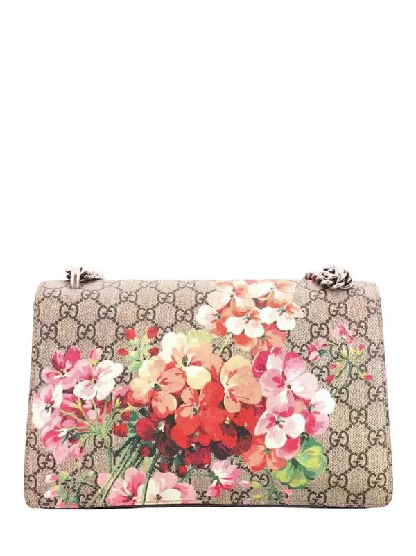 Gucci Dionysus Bag Blooms Print Gg Coated Canvas Small Shoulder Bag - Brown