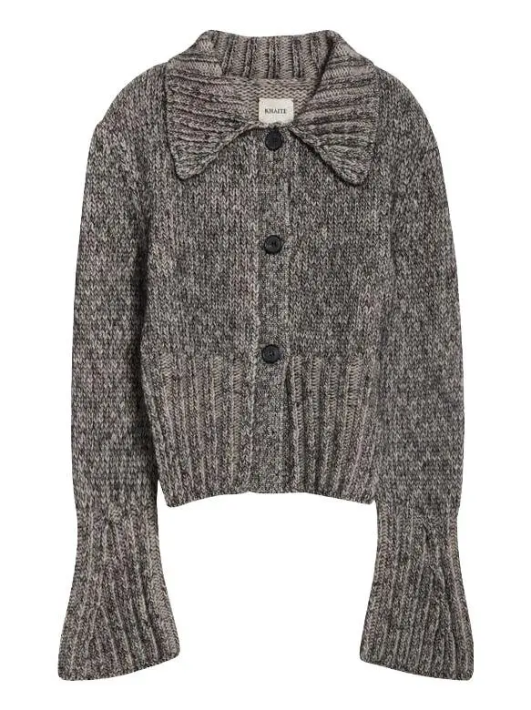 Khaite Takeo Cardigan - Sepia/black Multi