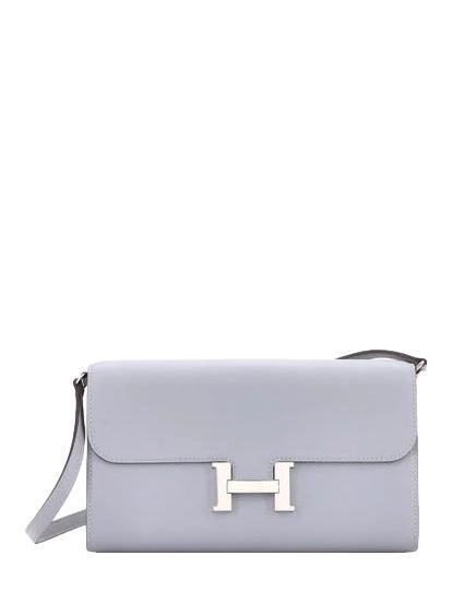 Hermès Constance To Go Wallet Evercolor - Blue
