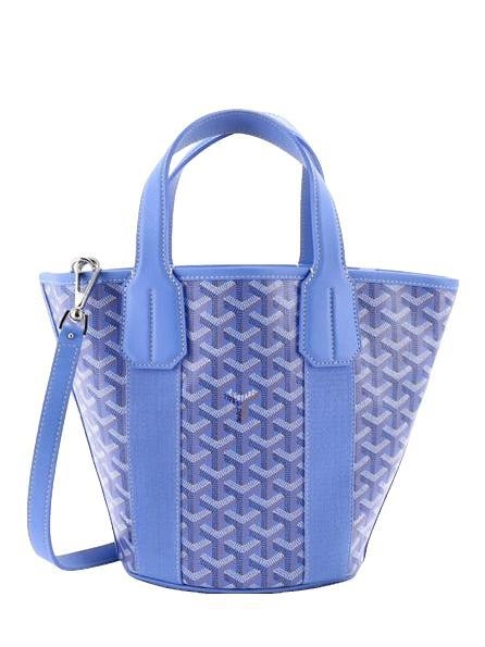 Goyard Belharra Tote Coated Canvas Pm - Blue