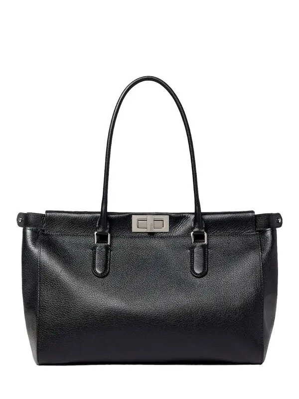 Fendi Peekaboo Tote Shoulder Bag - Black
