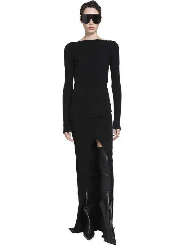 Rick Owens Tower Tight Dress - Black