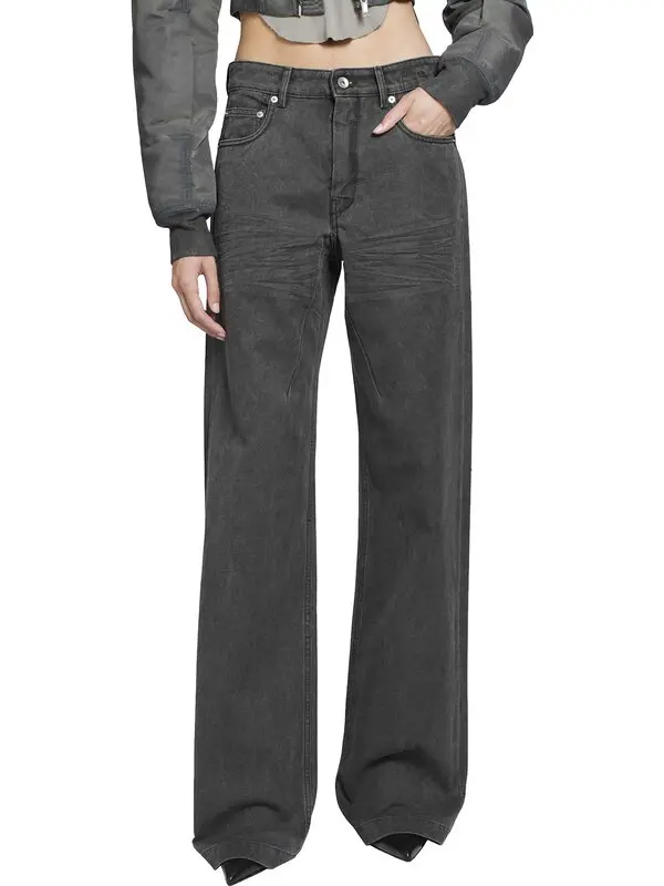 Rick Owens Tower Geth Jeans - Grey