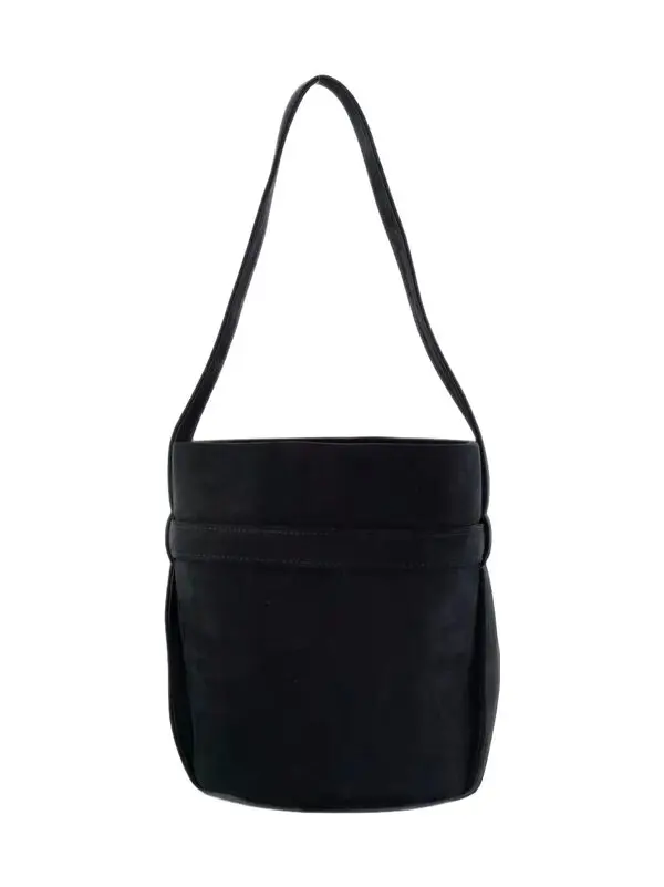 THE ROW Leo Nubuck Mini Bucket Bag - Black