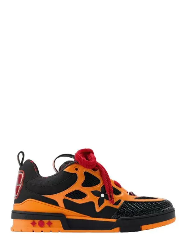 LOUIS VUITTON Skate Mesh-panelled Sneakers - Orange