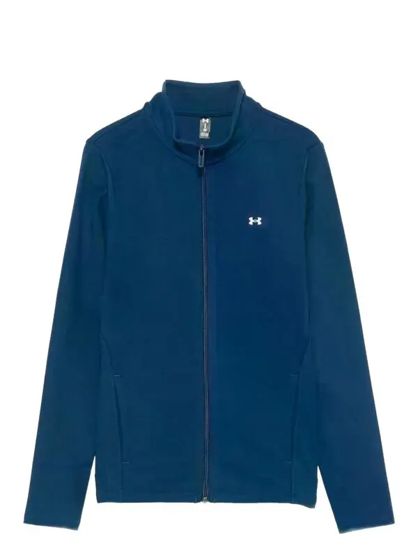 Under Armour Logo-print Zip-up Sweater - Blue