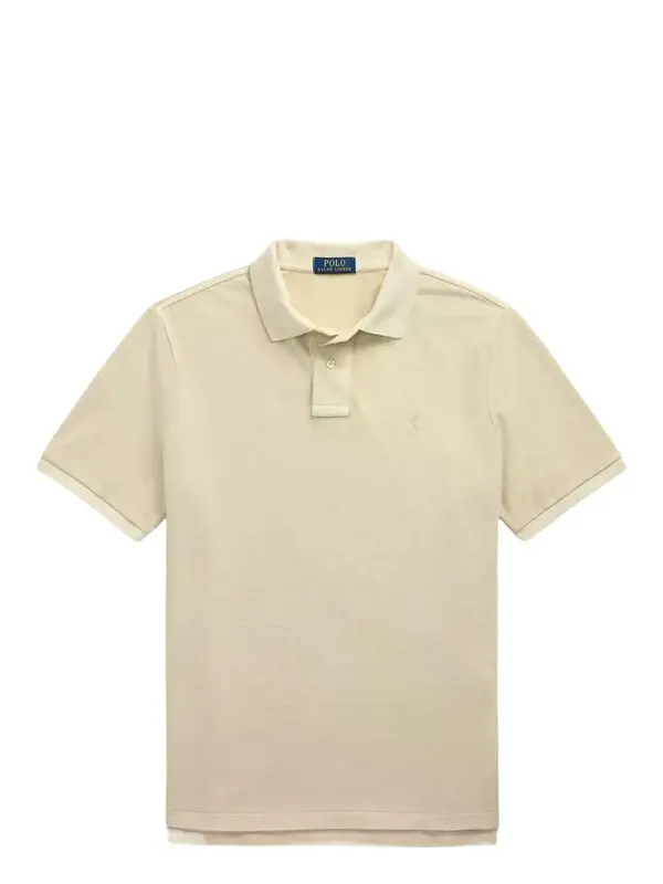 Polo Ralph Lauren Logo-embroidered Piqué Polo Shirt - Neutrals