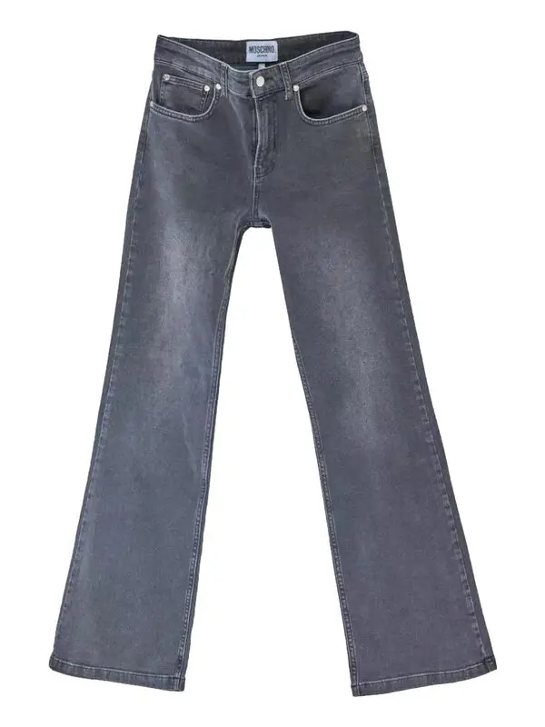 Moschino Low-rise Flared Jeans - Grey