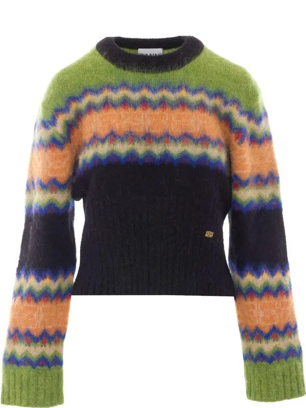 GANNI Farisle Alpaca Jumper - Multicolor