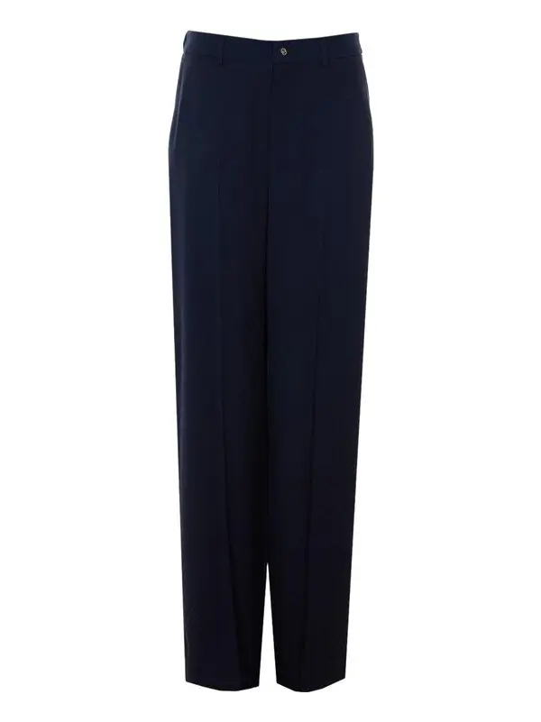 Gucci Silk Jacquard Pants - Blue