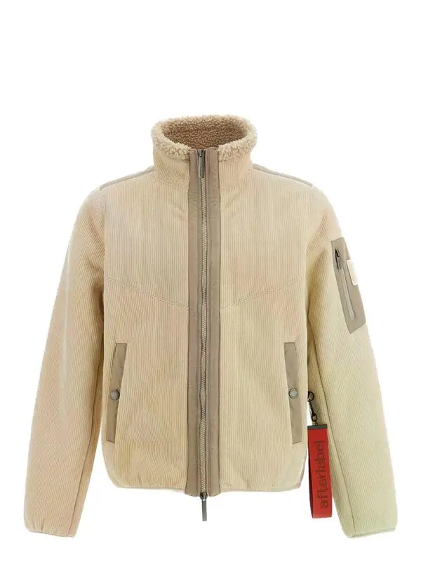 AFTER/LABEL Jasper Corduroy Fleece-lined Jacket - Neutrals