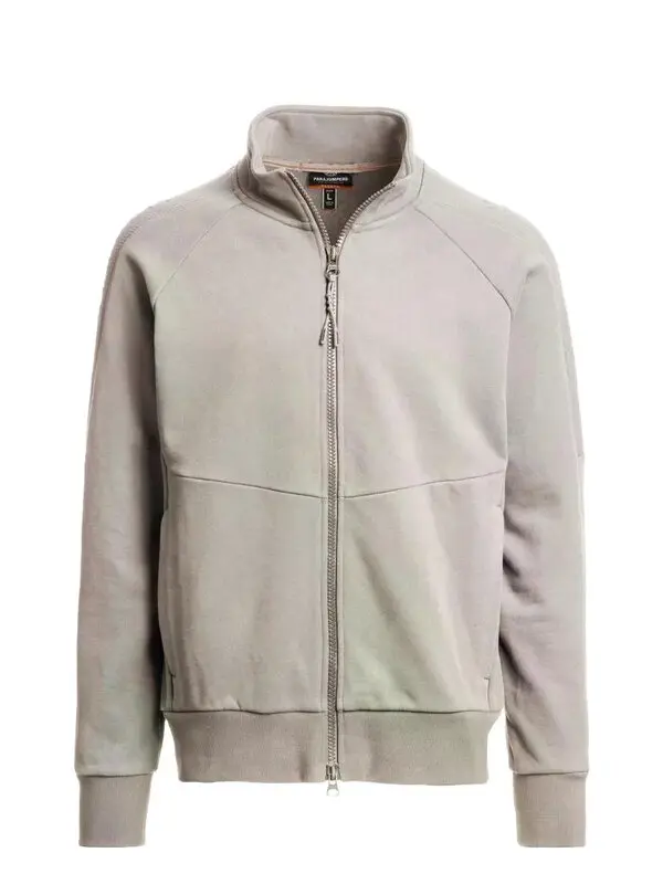 PARAJUMPERS Otgon Logo-tape Zip-up Sweatshirt - Grey