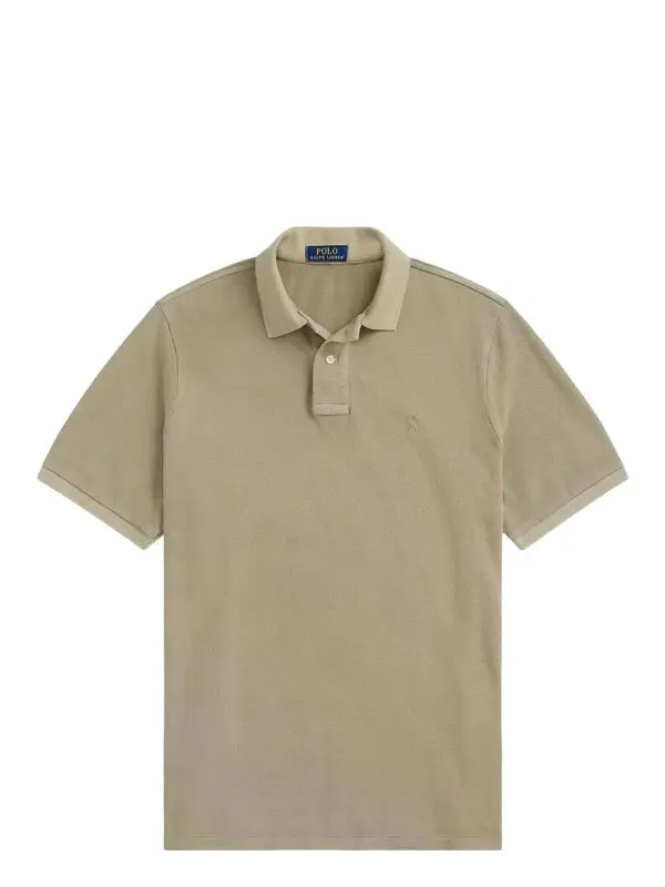 Polo Ralph Lauren Classic Fit Mineral-dyed Mesh Polo Shirt - Neutrals