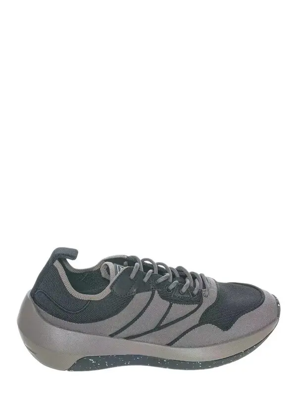 Emporio Armani Panelled Lace-up Sneakers - Grey