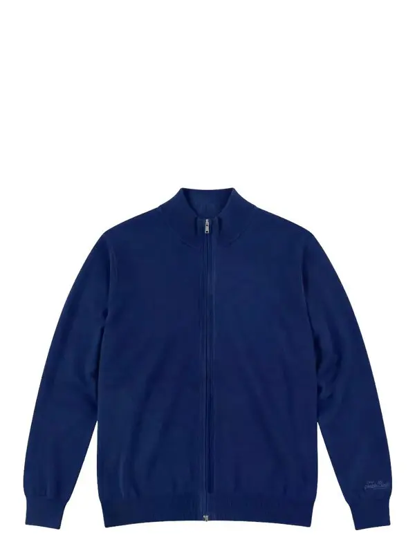 MC2 SAINT BARTH Zip-up Cardigan - Blue