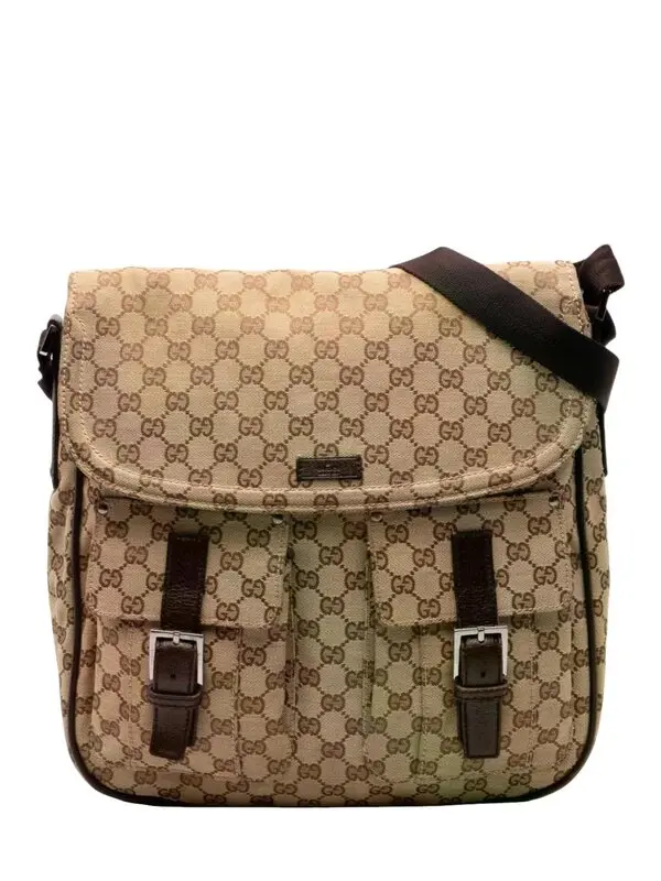 Gucci 2000-2015 Gg Canvas Crossbody Bag - Neutrals