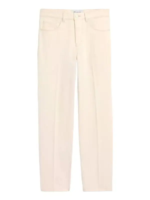AMI Paris White Parisian-fit Cotton Jeans - Neutrals