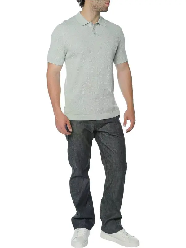 DRYKORN Triton Textured-knit Polo Shirt - Grey