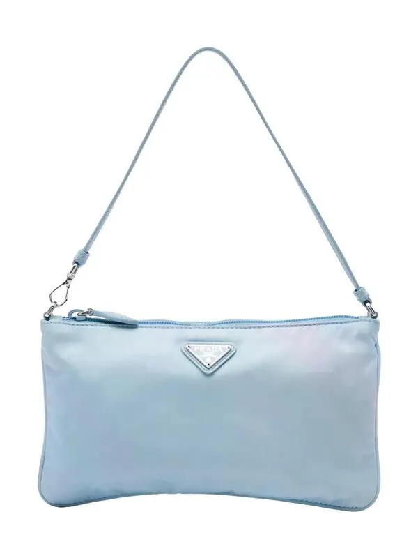 Prada 2000-2013 Tessuto Pochette Shoulder Bag - Blue