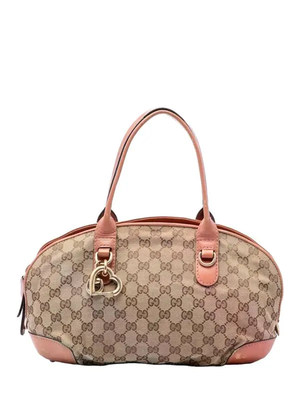 Gucci 2016-2026 Gg Canvas Heart Bit Satchel - Neutrals
