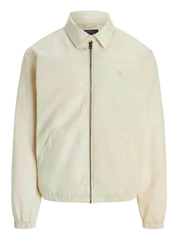 Polo Ralph Lauren Logo-embroidered Zip-up Jacket - Neutrals