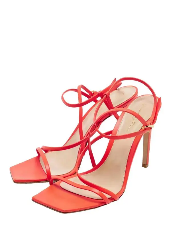GIANVITO ROSSI Manilla Square-toe Sandals - Red