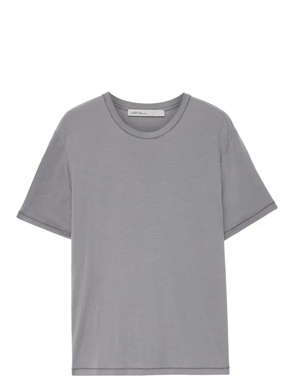 ALLSAINTS Kira Regular-fit Wool-blend T-shirt - Grey