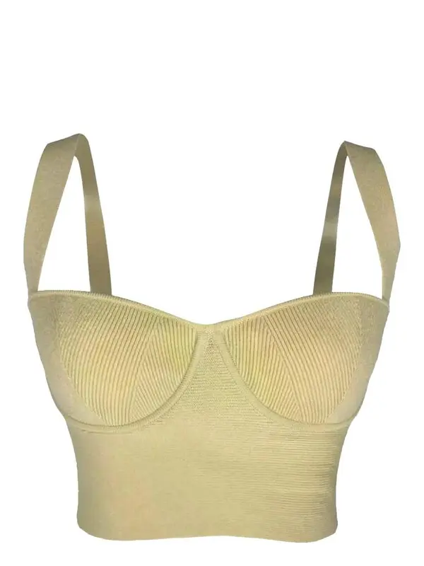 Galvan Knitted Crop Top - Neutrals