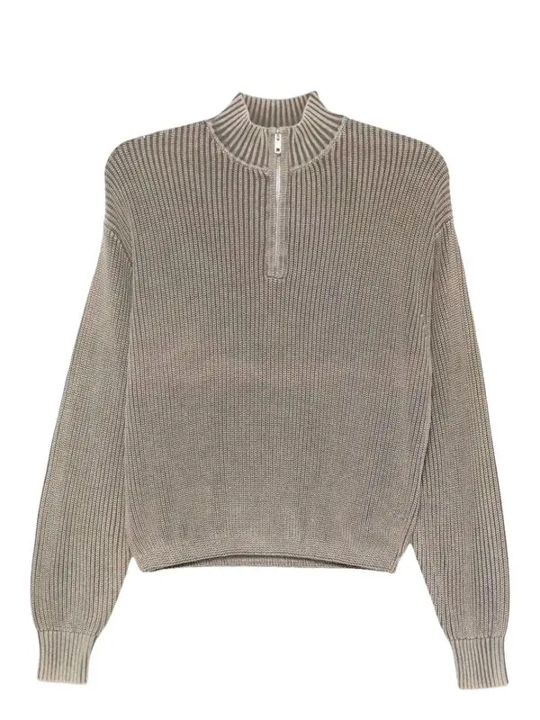 WON HUNDRED Bryn Half-zip Sweater - Grey