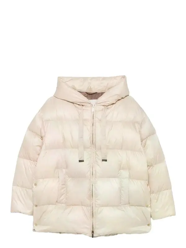 Max Mara Quilted Hooded Jacket - Neutrals