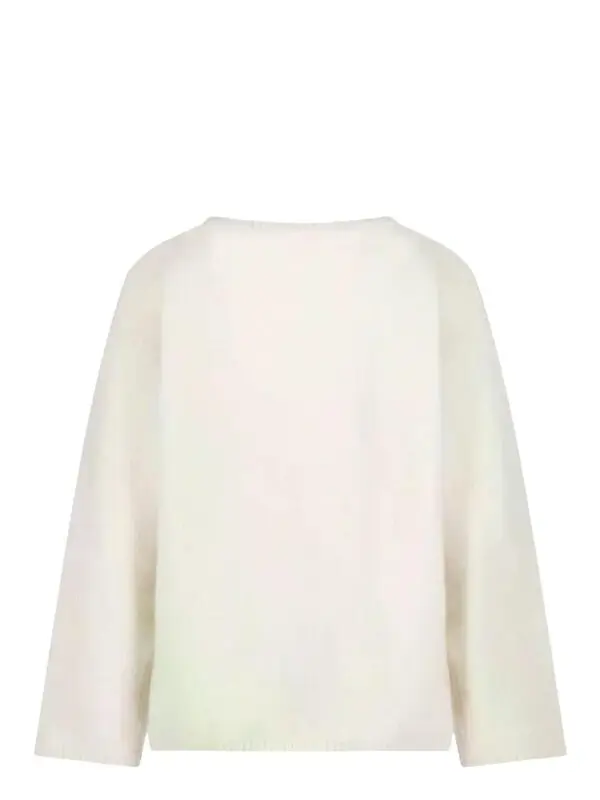LOW CLASSIC Logo-patch Knitted Sweater - White