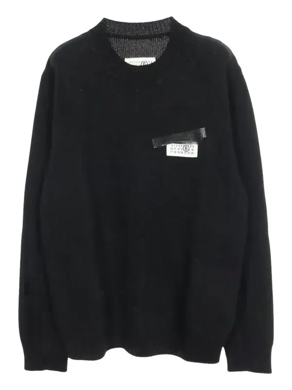MAISON MARGIELA Patch-detail Knit Sweater - Black