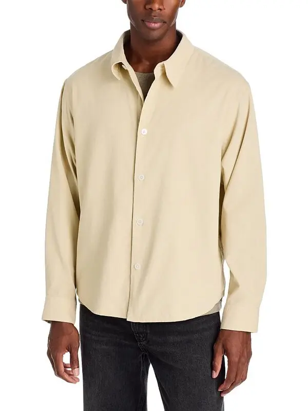 FRAME Micro Cord Cotton Shirt - Warm Cream