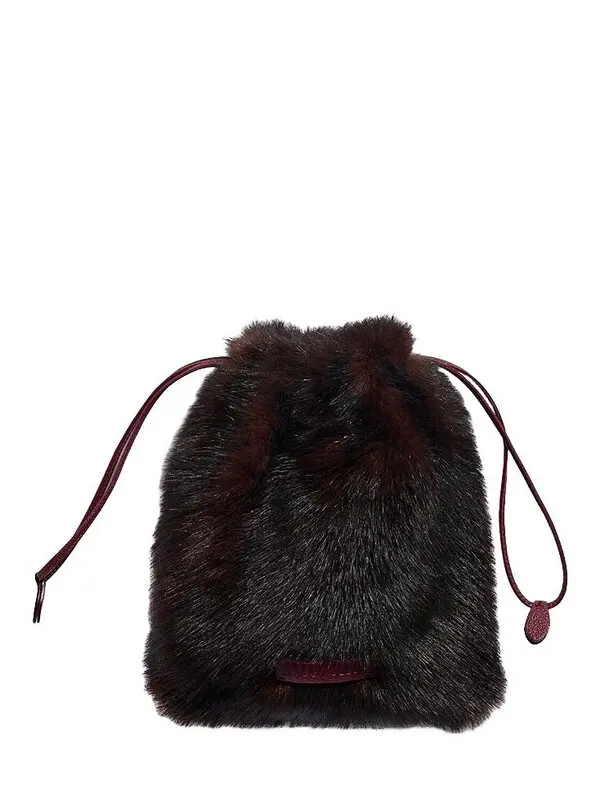 Miu Miu Shearing Pouch - Brown