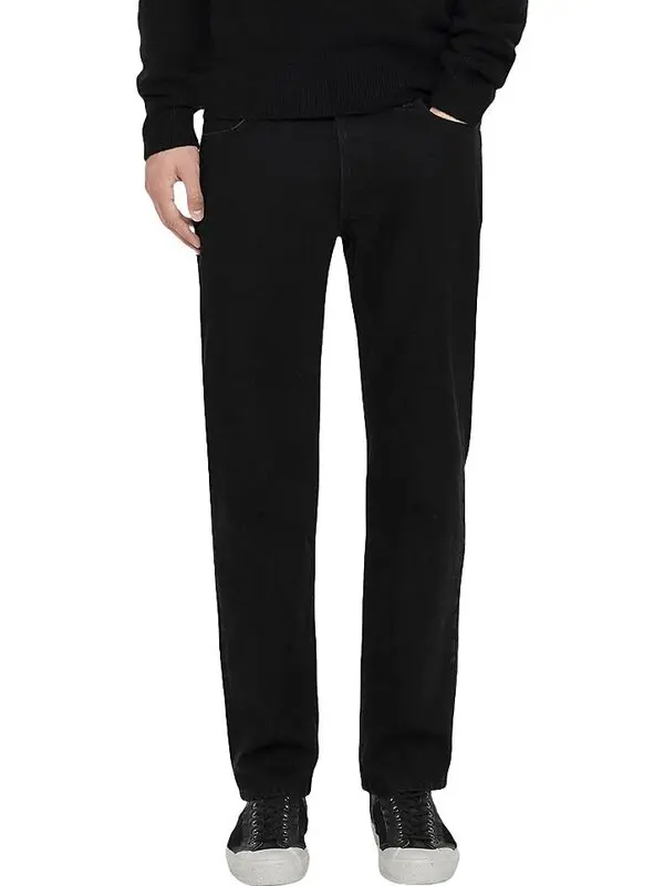 ALLSAINTS Regular Fit Straight Five Pocket Jeans - Black