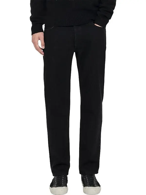 ALLSAINTS Regular Fit Straight Five Pocket Jeans - Black