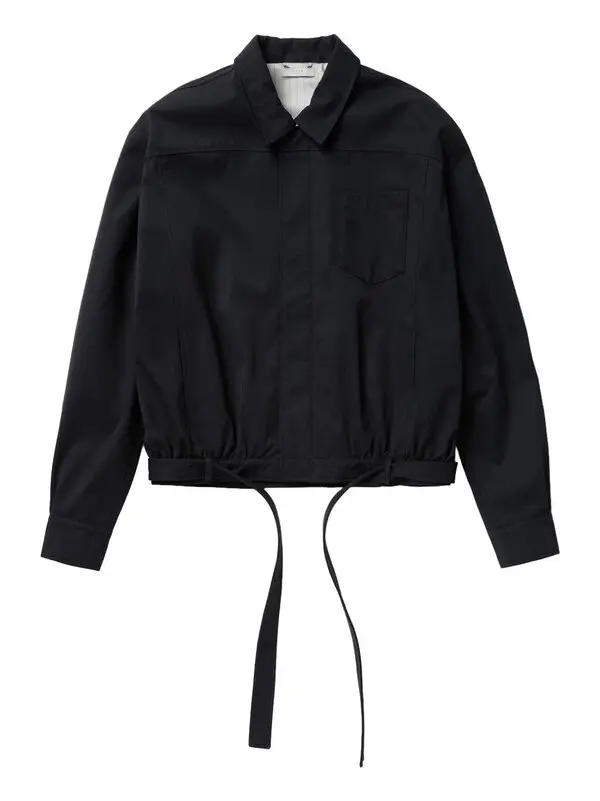 1989 STUDIO Short Trench Jacket With Belted Waist - Blue